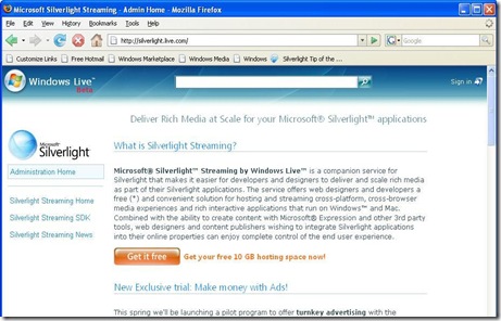 Explore .NET with Vikram Pendse: Silverlight “Live” Streaming